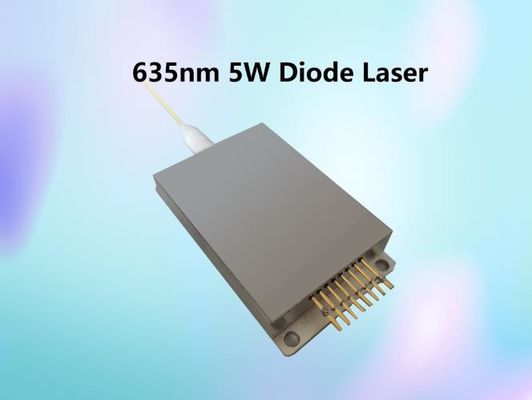 High Power 635nm / 5W / 0.22N.A Fiber Coupled Red Medical Diode Laser ...
